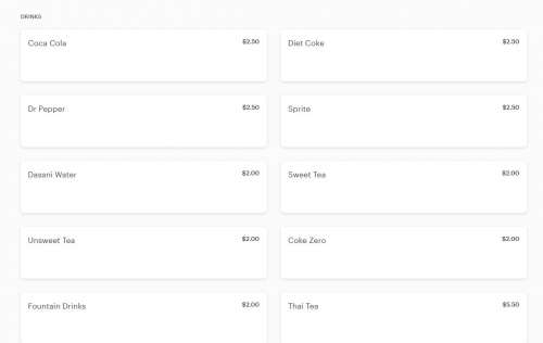 Lao Ocean menu in Gulf Breeze, Florida, USA