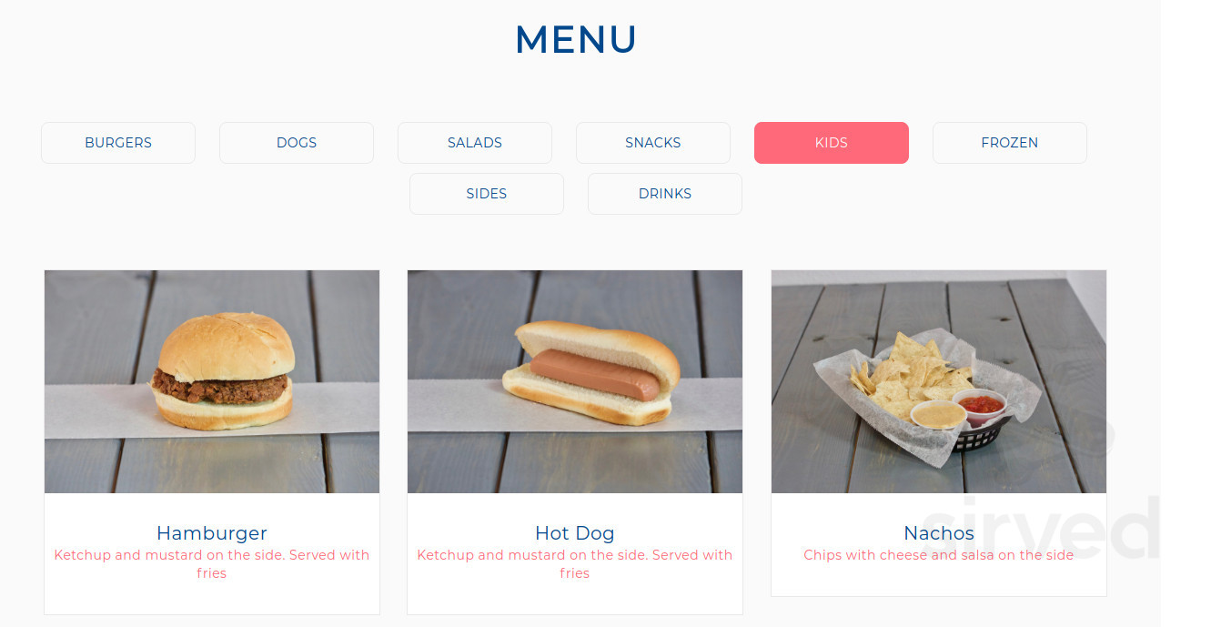 Meta Burger menu in Denver, Colorado, USA