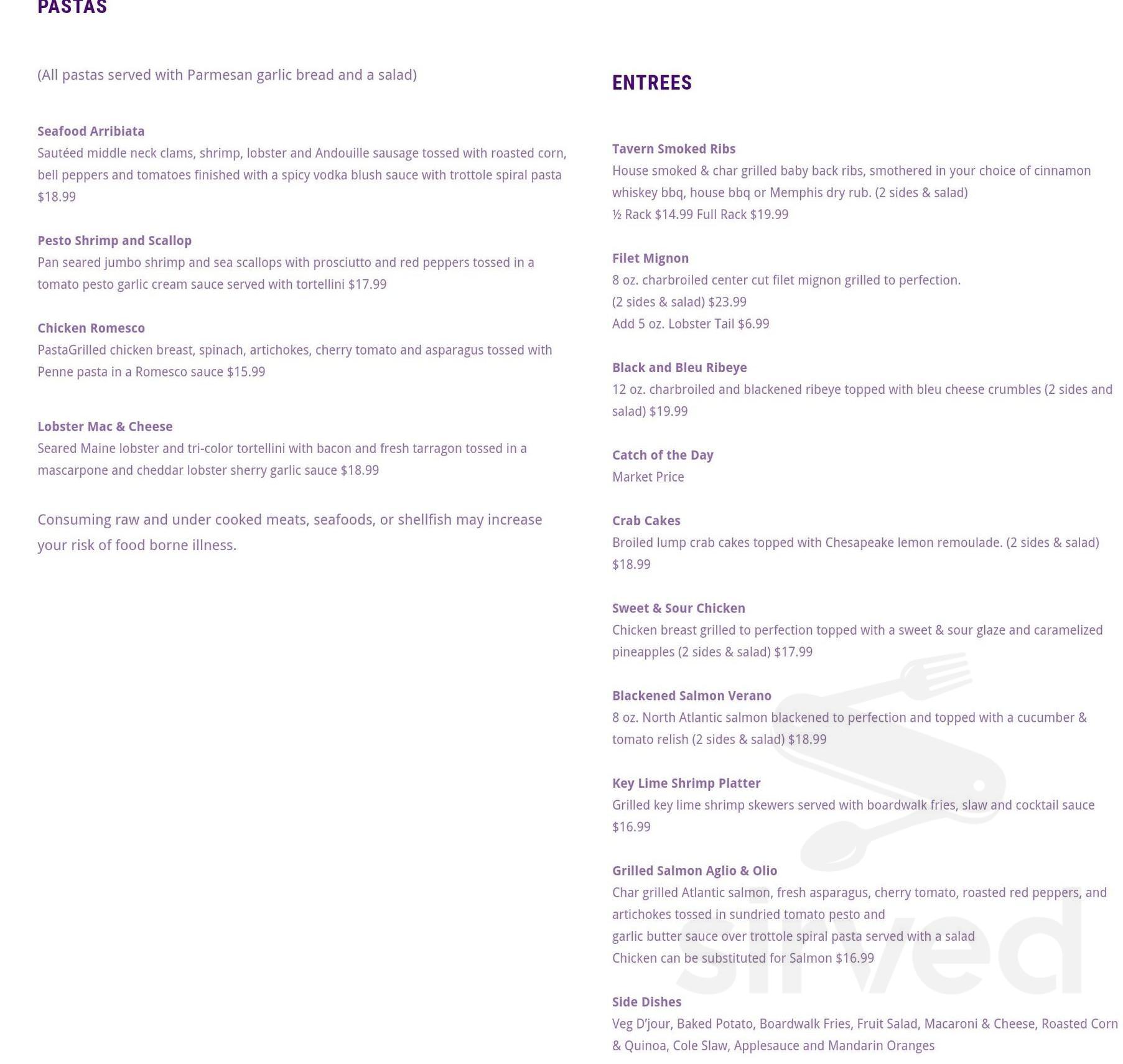 Jimmy G's Beverly Hills Tavern menus in Reading, Pennsylvania, United ...