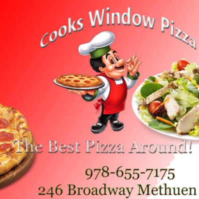 Menu for Cooks Window Pizza in Methuen, MA | Sirved