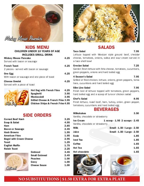 Highland Diner menus in Highland, Illinois, United States