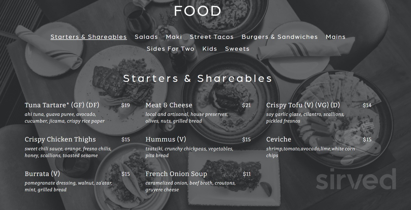 noa Minneapolis menu in Minneapolis, Minnesota, USA