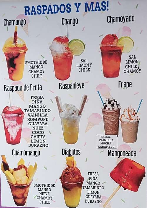 Nevería Sabor Latino menu in Denver, Colorado, USA