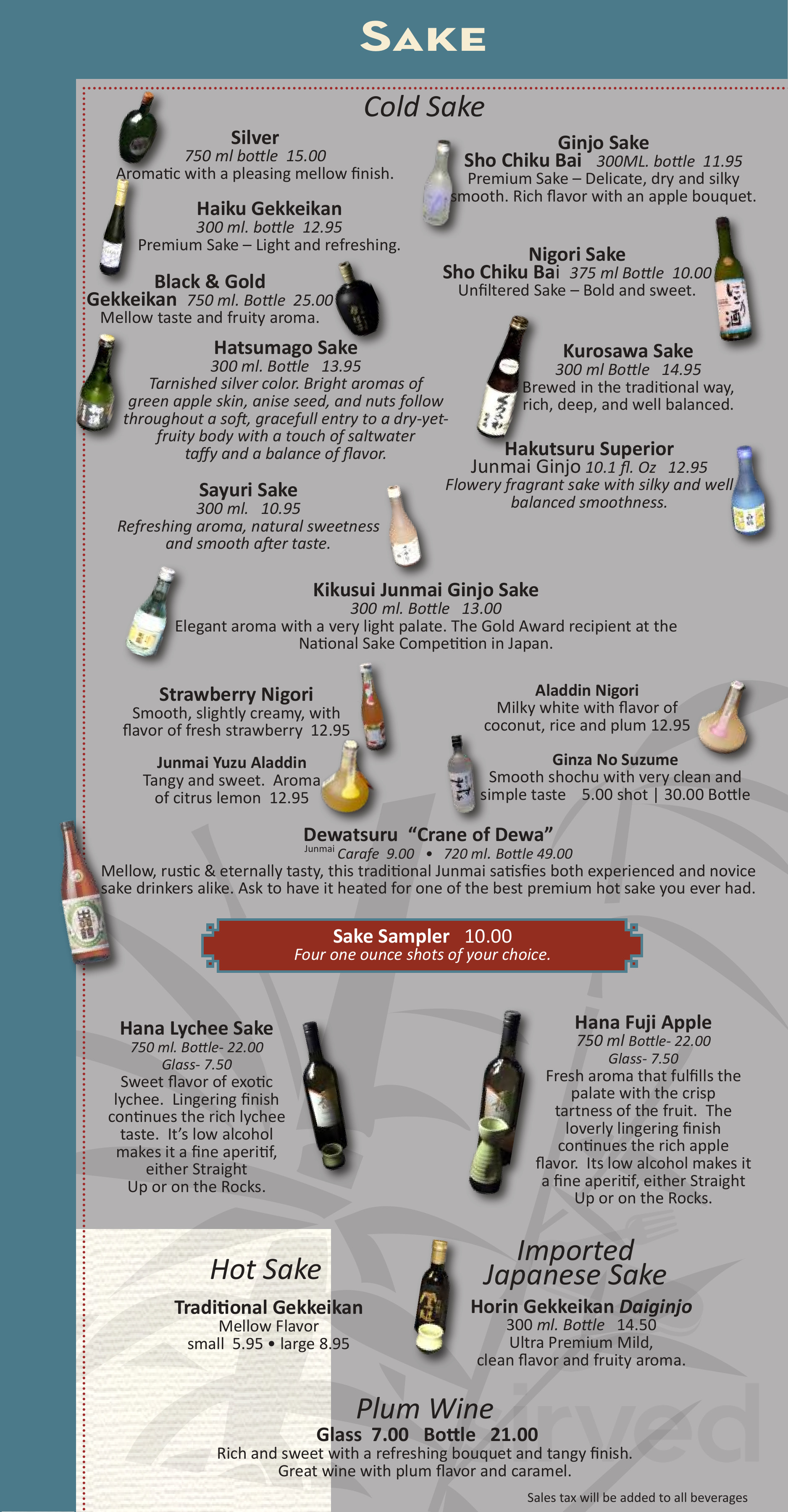 Misaki Sushi & Bar menus in Stockton, California, United States