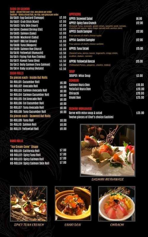 Dusit Thai Cuisine menu in Newport, Vermont, USA
