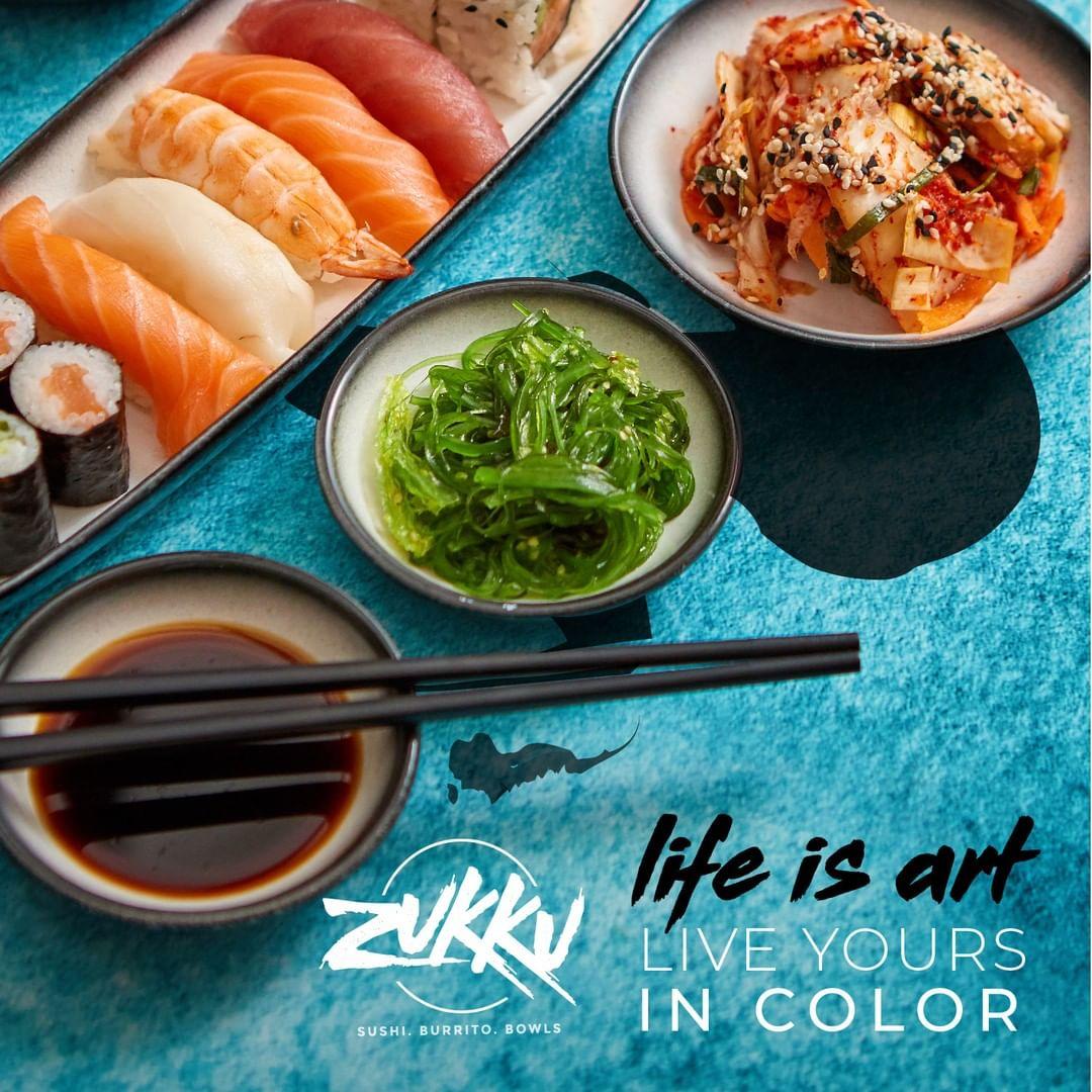 Zukku Sushi menu in Tampa, Florida, USA