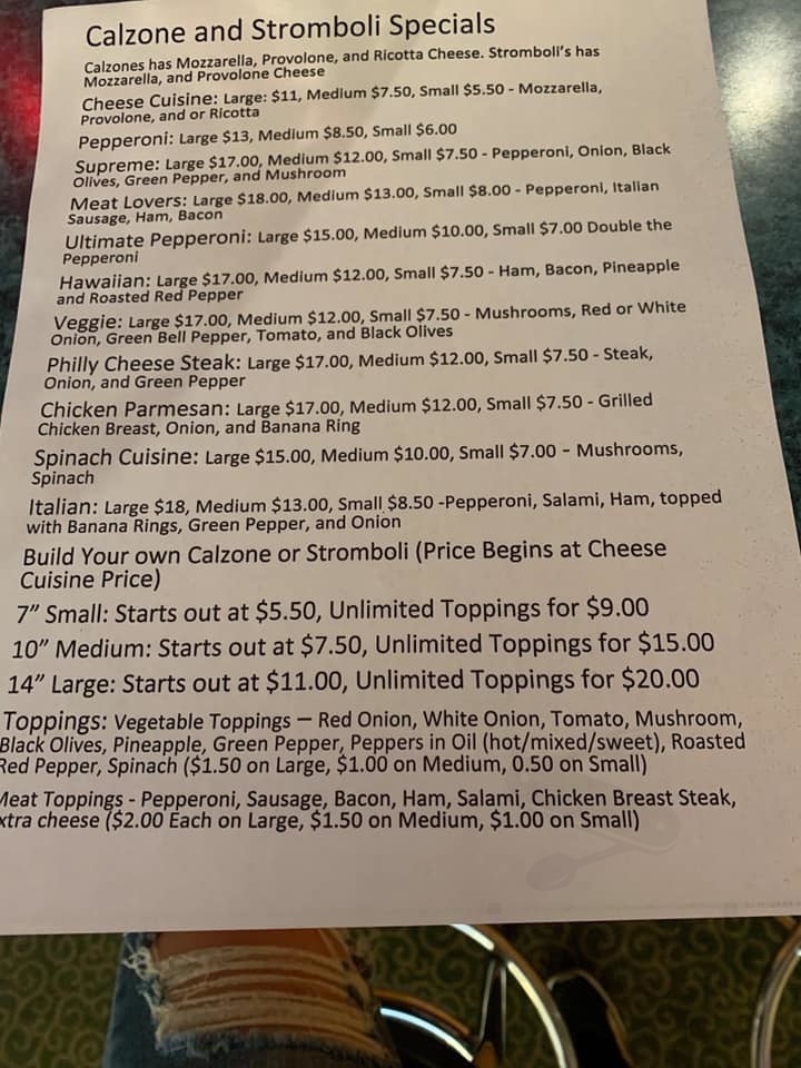 Washington Square menus in Clarksburg, West Virginia, United States