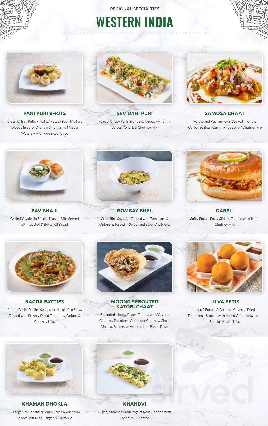 Tulsi Indian Eatery (Northridge) menus in Northridge, California ...