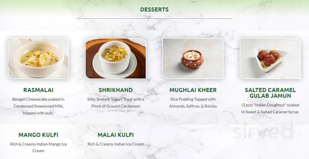 Tulsi Indian Eatery (Northridge) menus in Northridge, California ...