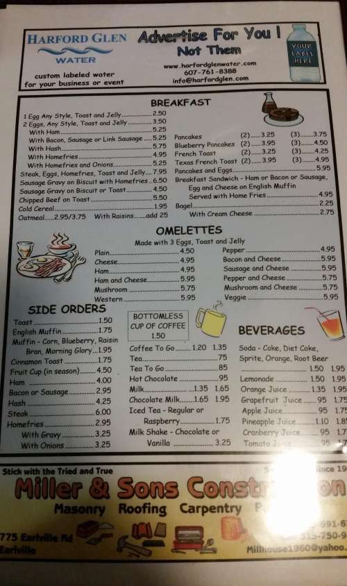 Eddie's Paramount Diner menu in Rome, New York, USA