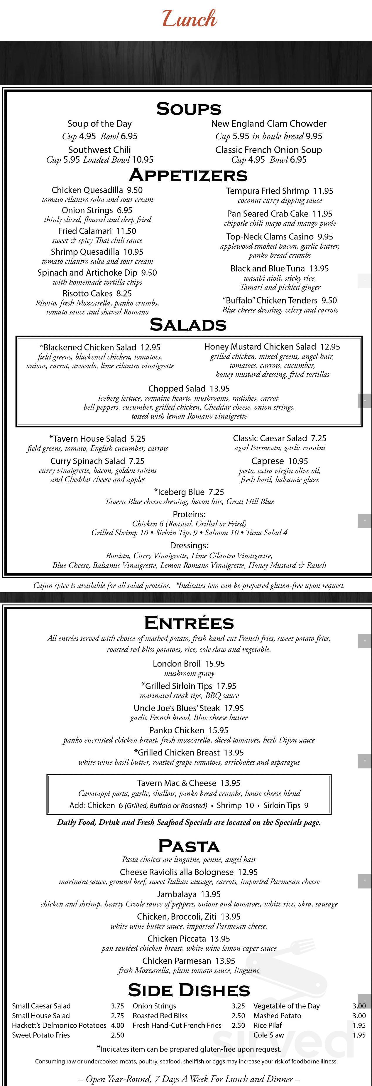 Menu for Route 53 Tavern in Pembroke, MA | Sirved