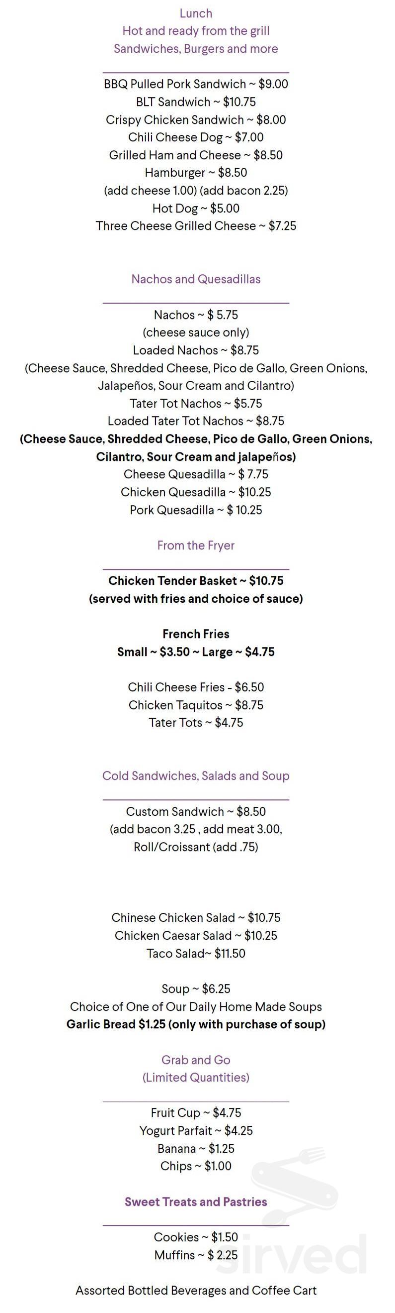Menu - Wenatchee WA's From Scratch By Us | Sirved
