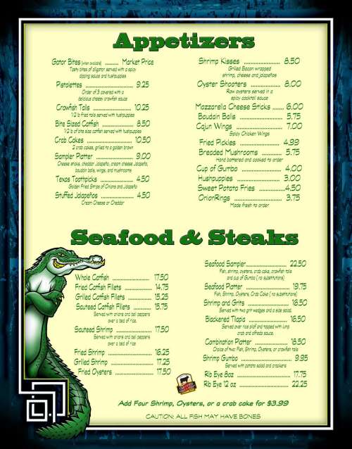 Pine Tree Lodge menu in Beaumont, Texas, USA