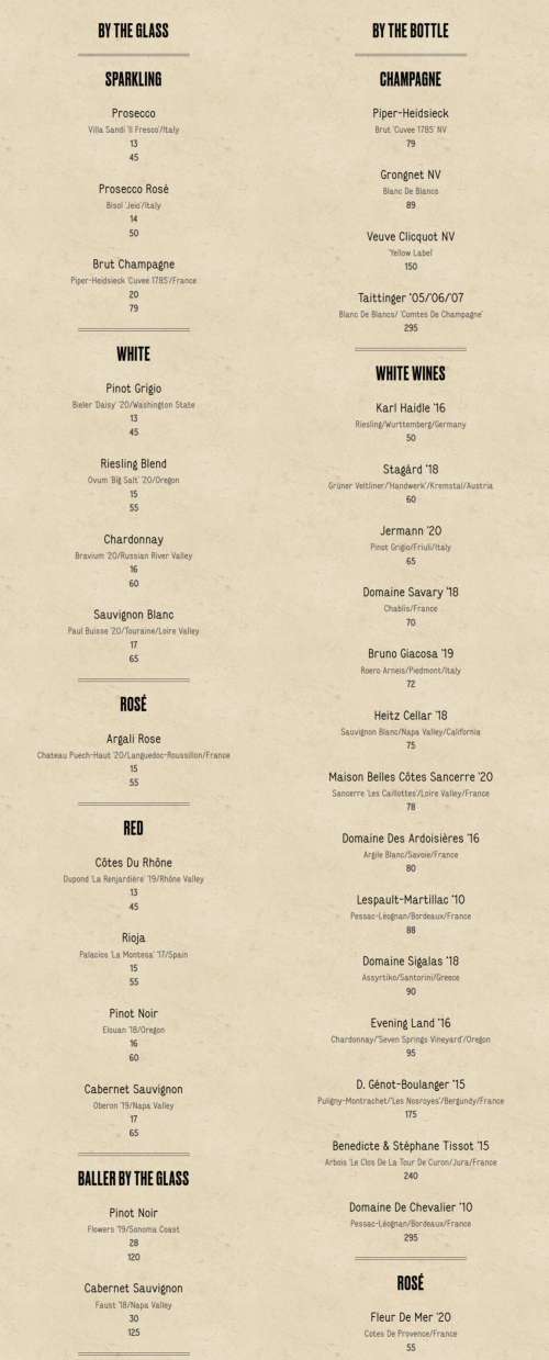 The Ragtrader & Bo Peep Cocktail and Highball Store menu in New York ...