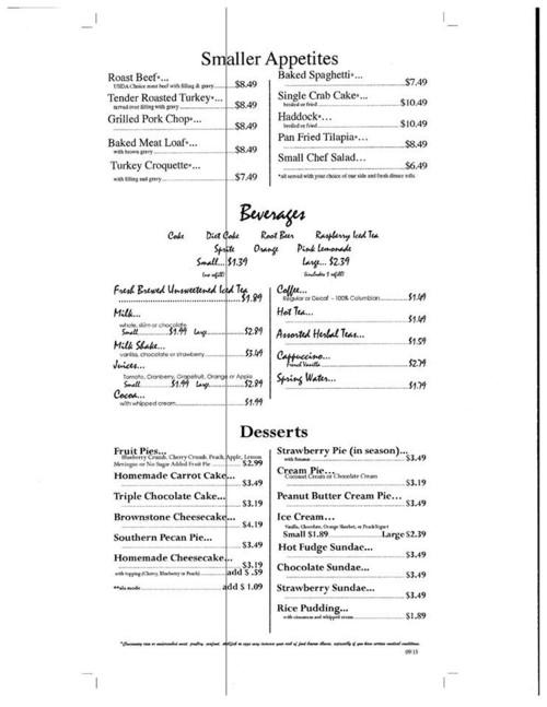 Brownstone Cafe menu in Middletown, Pennsylvania, USA