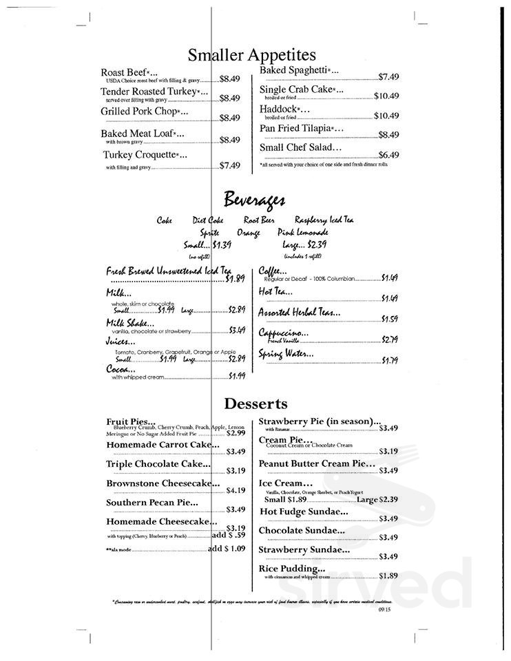 Brownstone Cafe menus in Middletown, Pennsylvania, United States