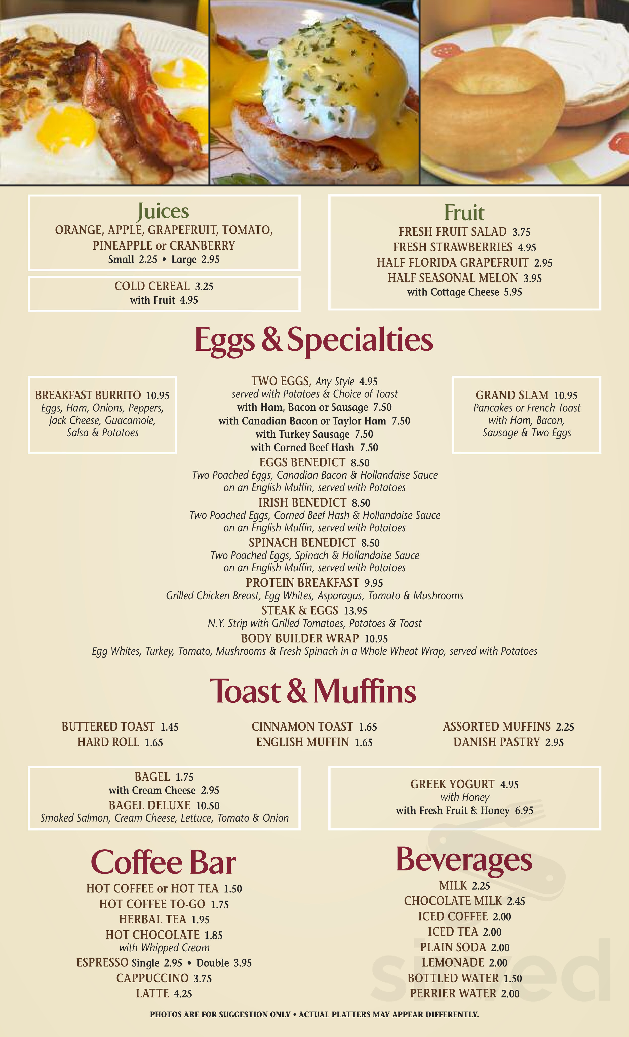 Maplewood Diner menus in Maplewood, New Jersey, United States