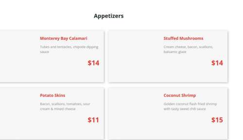 Growers Pub menu in Salinas, California, USA