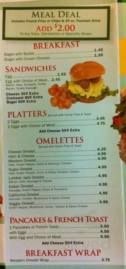 Menu - Dundalk MD's Big Bite | Sirved