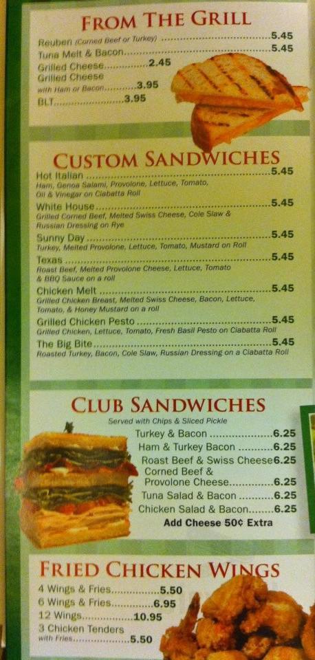 Menu - Dundalk MD's Big Bite | Sirved