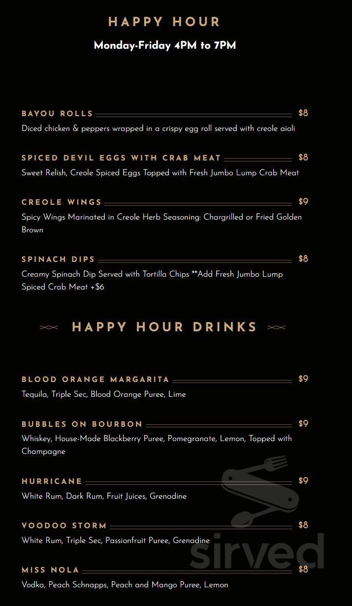 Creole on 14th menus in 3345 14th St NW, Washington, United States