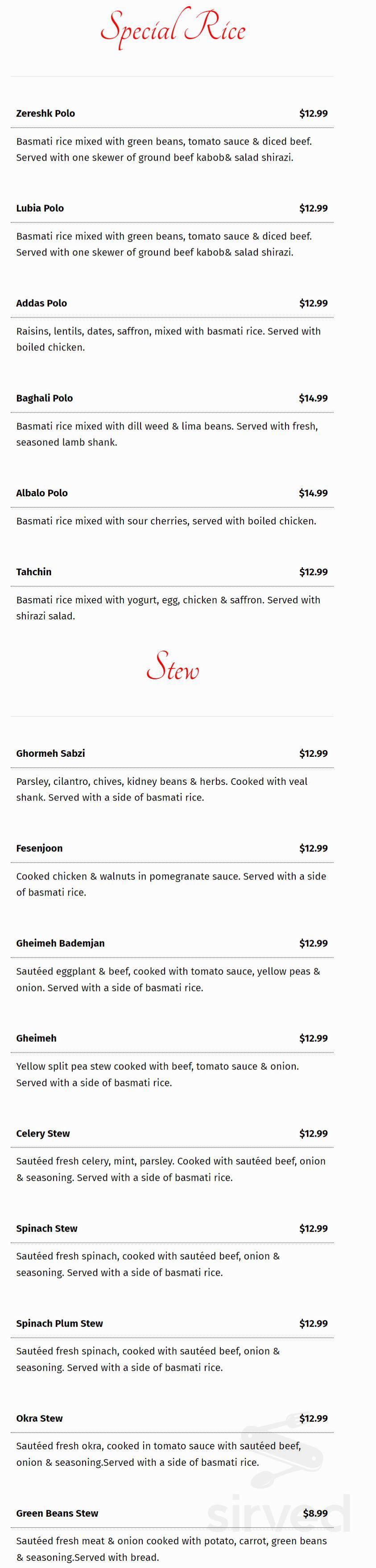 Mission Ranch Market menus in Mission Viejo, California, United States