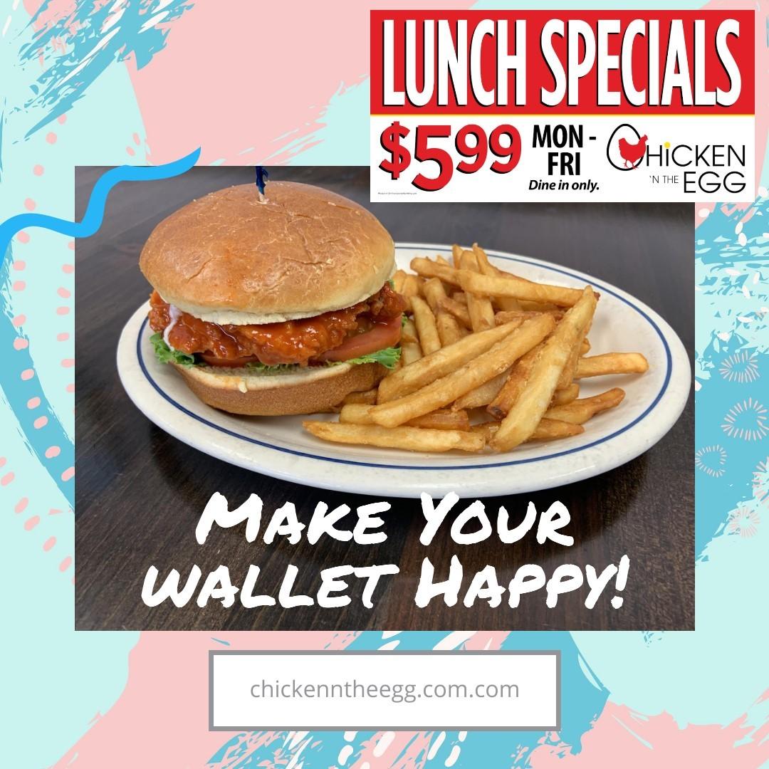 Chicken 'N The Egg menu in Fort Walton Beach, Florida, USA