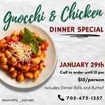 Caruso Club menu in Greater Sudbury, Ontario, Canada