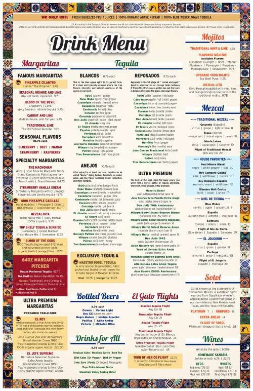 El Gato Negro - French Market menu in New Orleans, Louisiana, USA