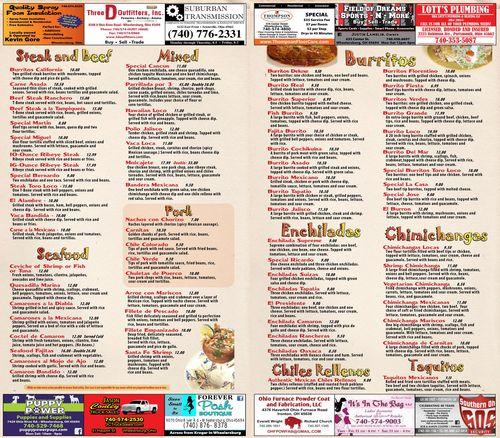 Toro Loco Mexican Restaurant menu in Ironton, Ohio, USA