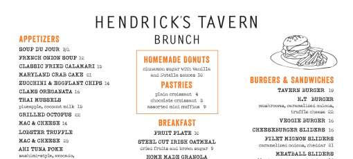 Hendrick's Tavern Menu - Roslyn, New York | Sirved
