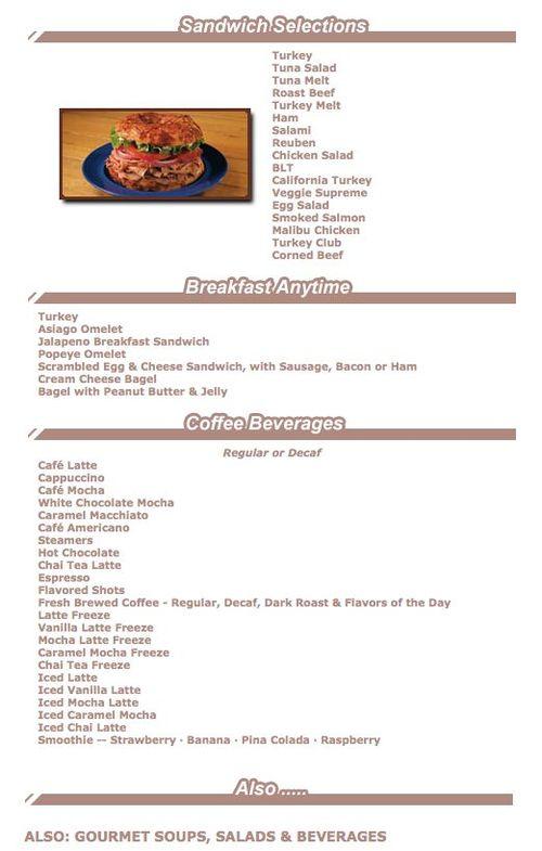 The Great American Bagel Bakery menu in Virginia Beach, Virginia, USA