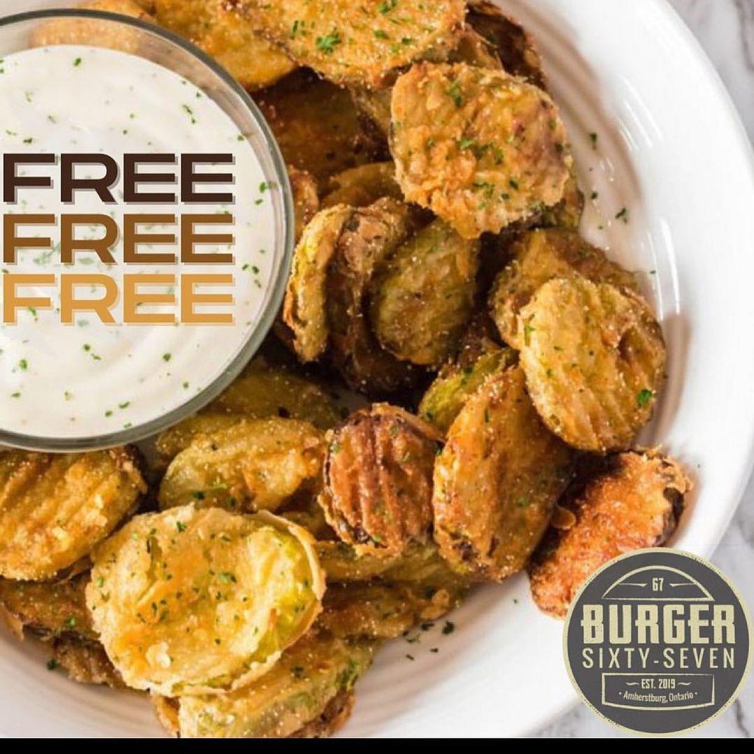 Burger 67 menus in Amherstburg, Ontario, Canada