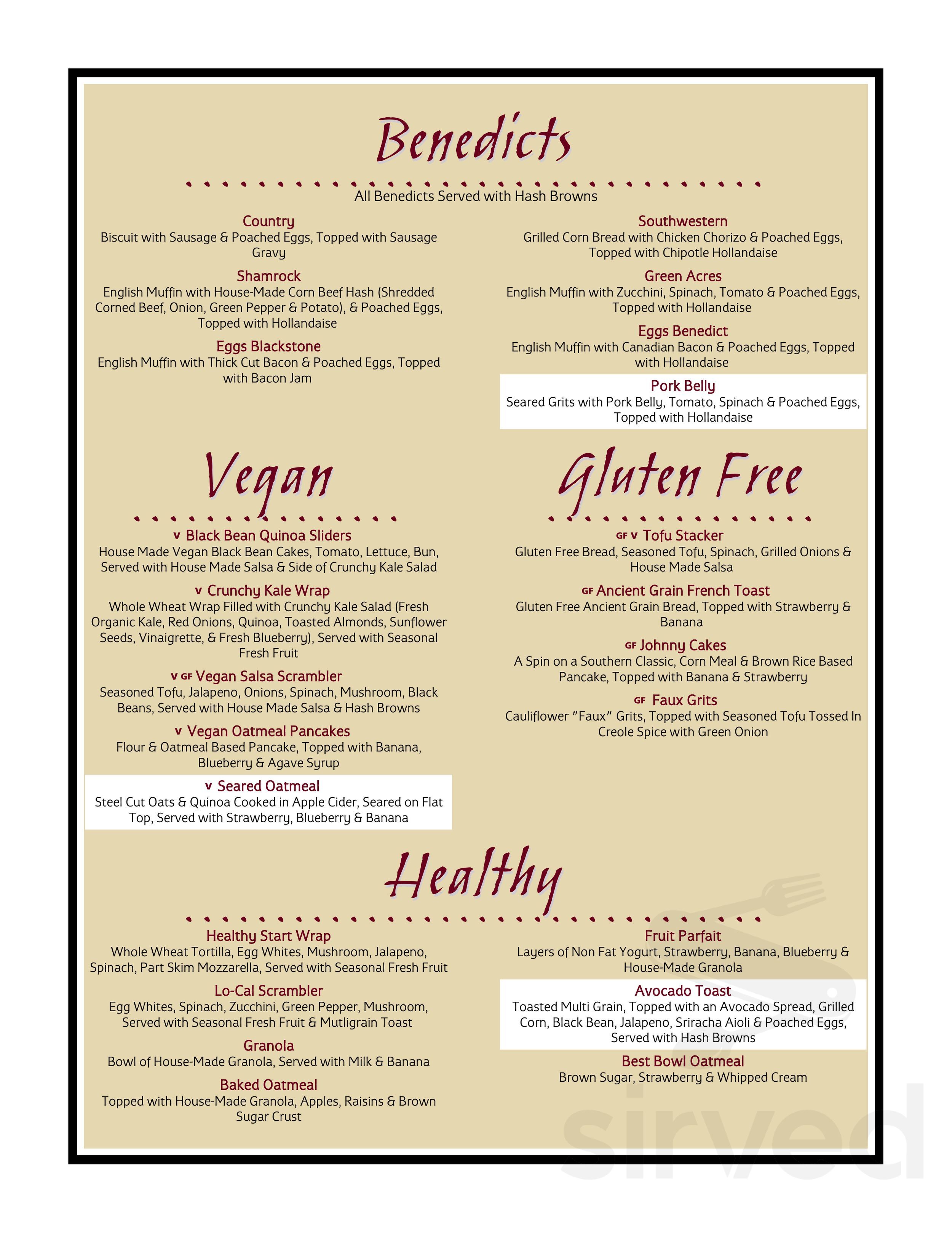 Southern Belle's Pancake House menus in Yorkville, Illinois, United States