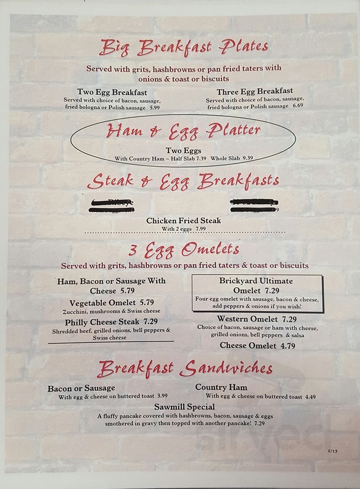 Randy's City Cafe menus in Malvern, Arkansas, United States