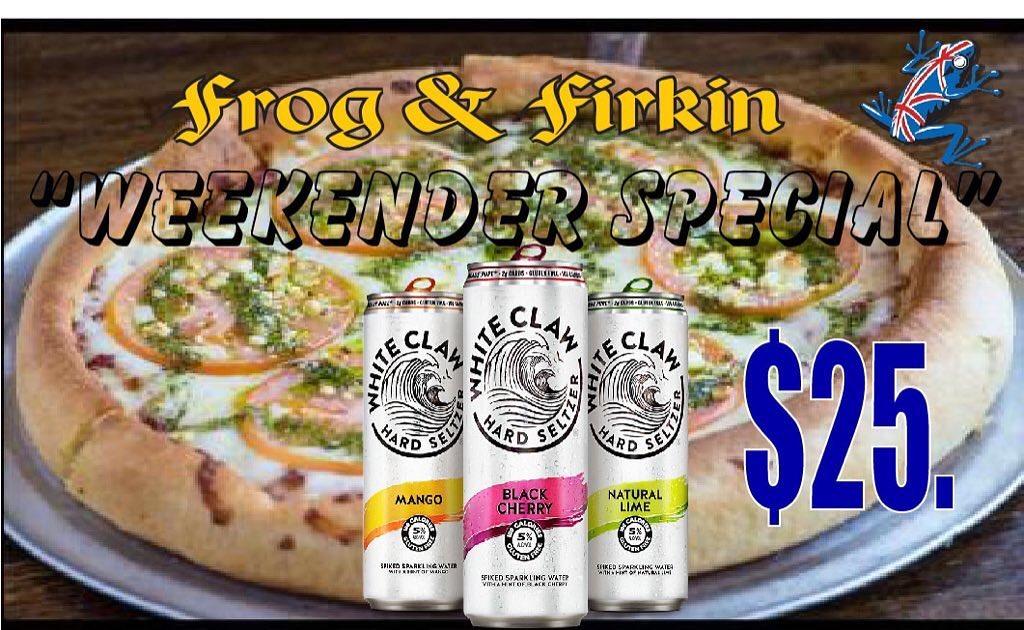 Frog & Firkin menu in Tucson, Arizona, USA