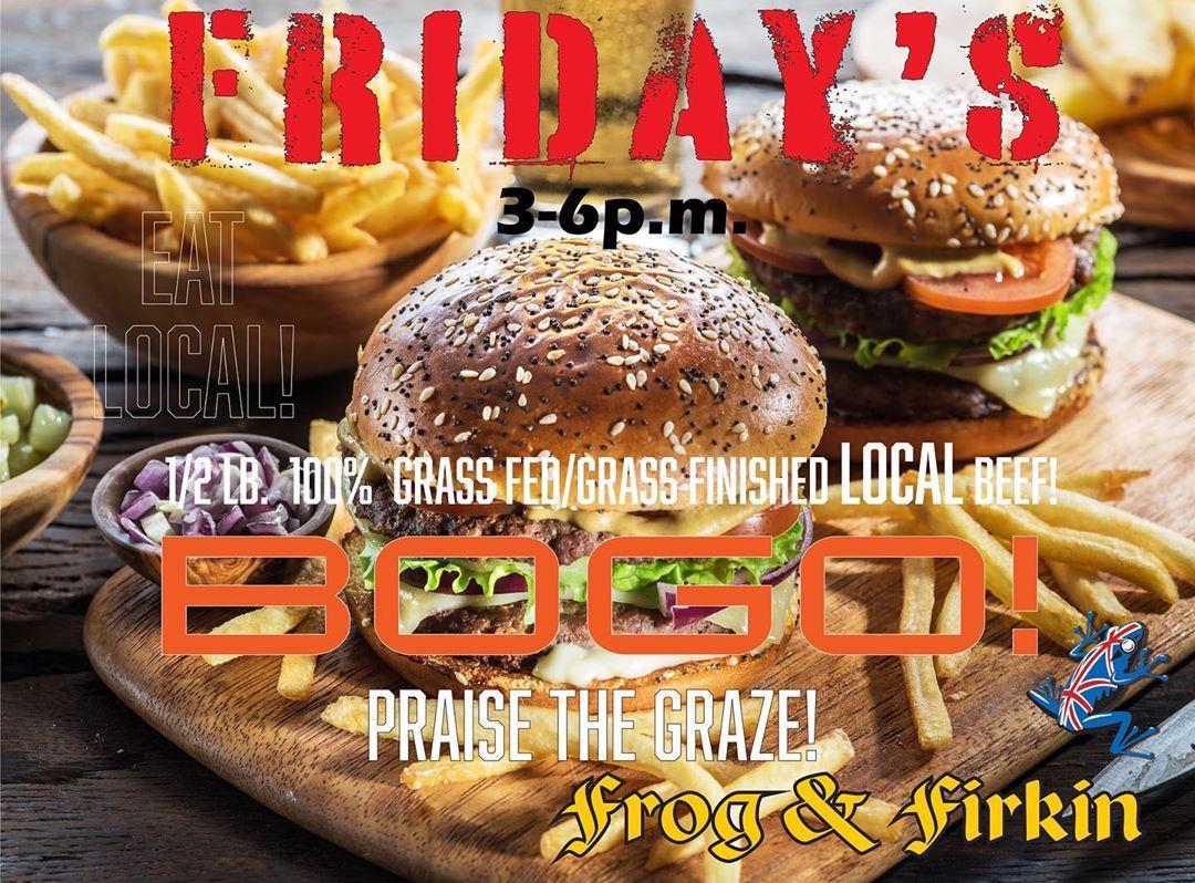 Frog & Firkin menu in Tucson, Arizona, USA