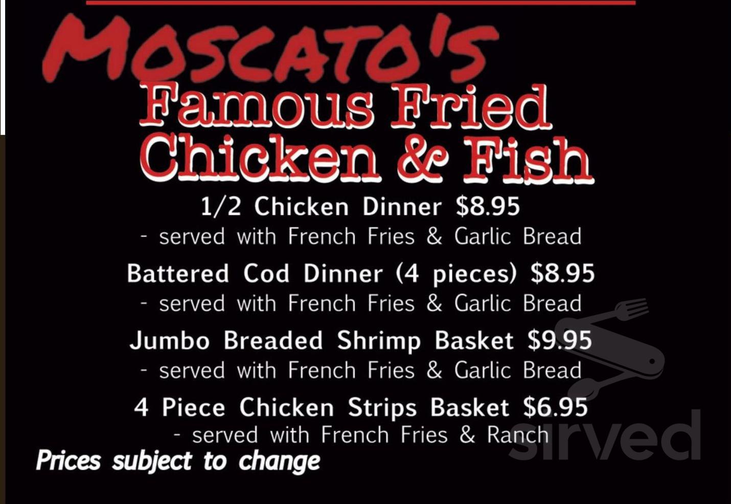 Moscato's Pizza menus in Poplar Grove, Illinois, United States