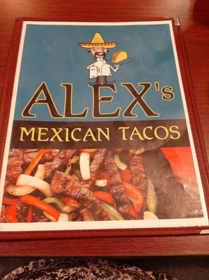 Menu for Alex's Mexican Tacos in Paris, TX | Sirved