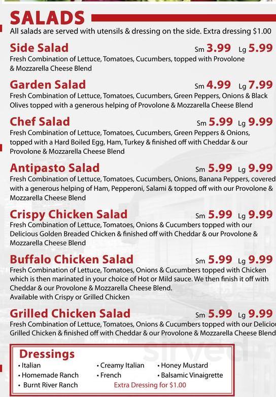 Menu - Chagrin Falls OH's Cleveland Pizza Co | Sirved