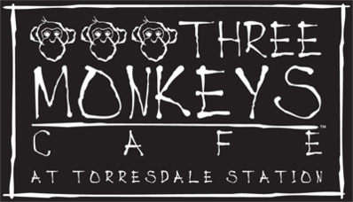 Menu for Three Monkeys Cafe in Philadelphia, PA | Sirved