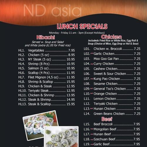 N.D. Asia Restaurant & Lounge menu in Minot, North Dakota, USA