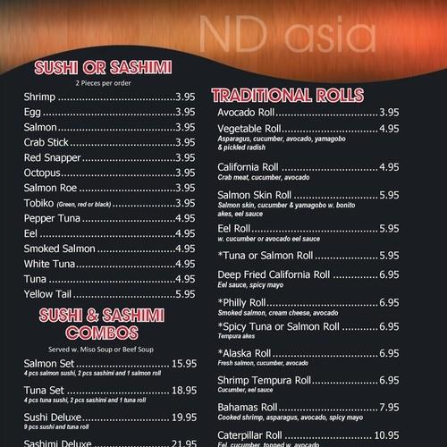 N.D. Asia Restaurant & Lounge menu in Minot, North Dakota, USA