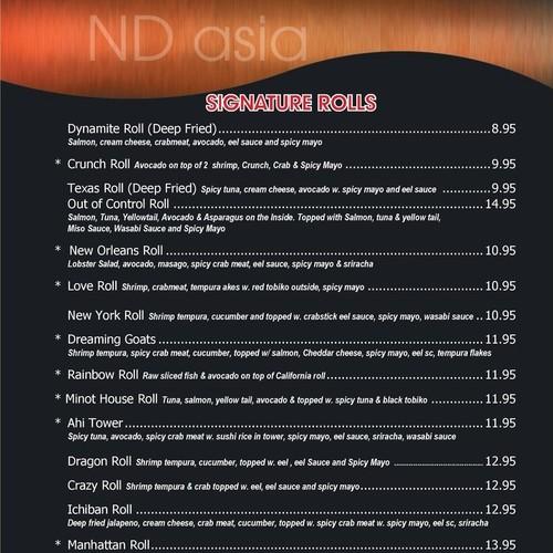 N.D. Asia Restaurant & Lounge menu in Minot, North Dakota, USA