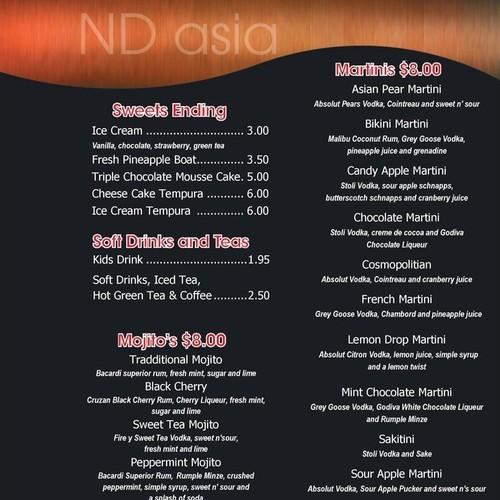 N.D. Asia Restaurant & Lounge menu in Minot, North Dakota, USA