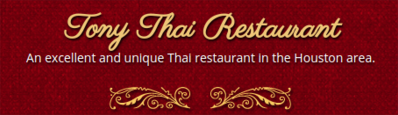 Menu for Tony Thai Restaurant in Houston, TX | Sirved