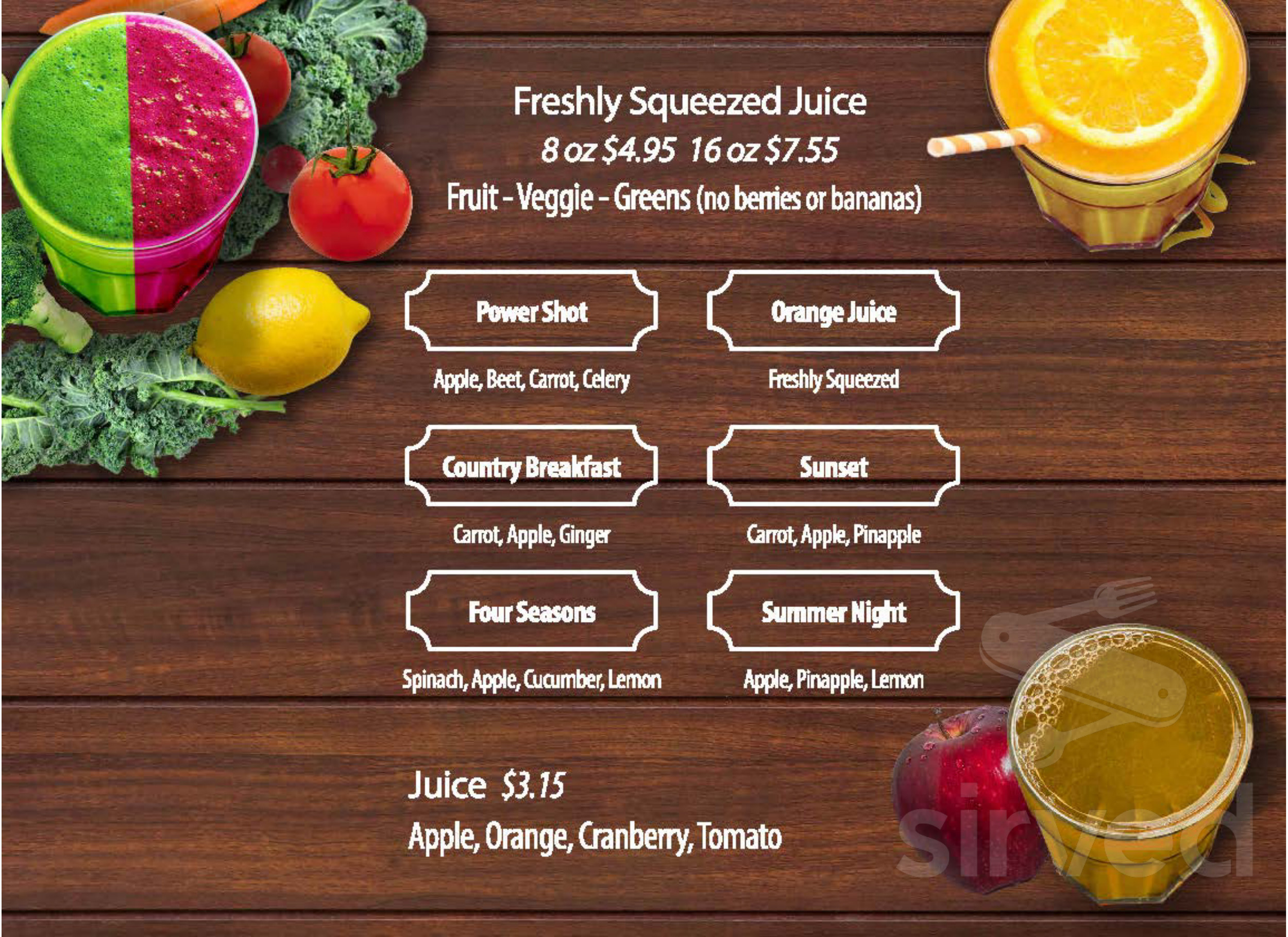 Crepes Tea House menu in Southwick, Massachusetts, USA