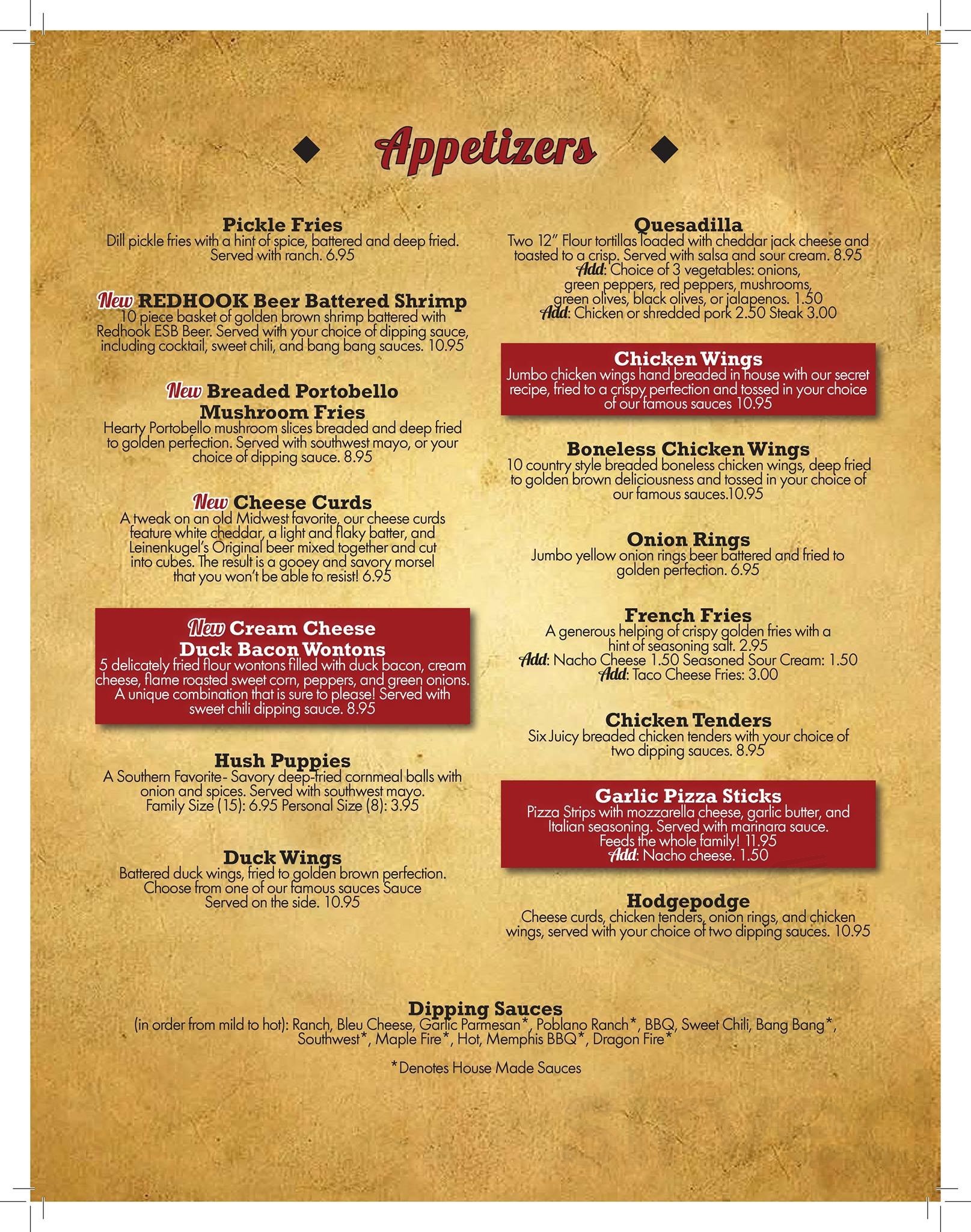 Brewski's Pub & Grill menus in Winona, Minnesota, United States