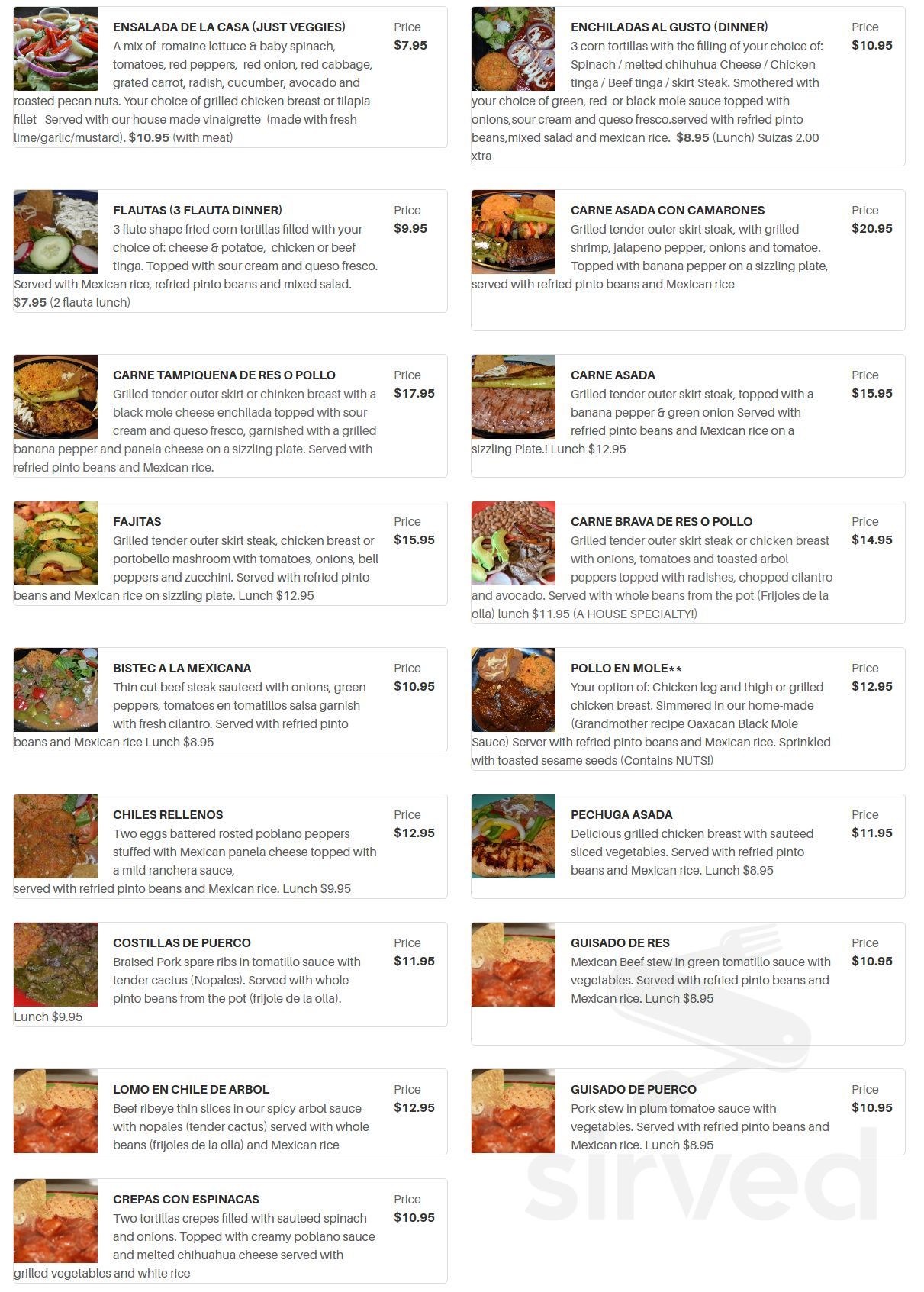 Tio Luis Tacos menus in Chicago, Illinois, United States