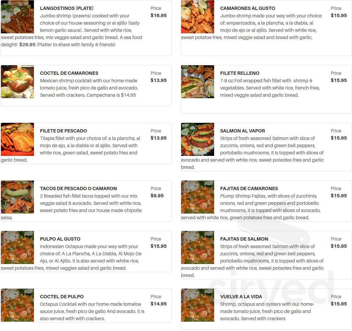 Tio Luis Tacos menus in Chicago, Illinois, United States